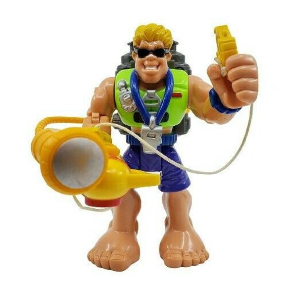 Mattel | Toys | Mattel Rescue Heroes Sandy Beach Body Force Lifeguard ...
